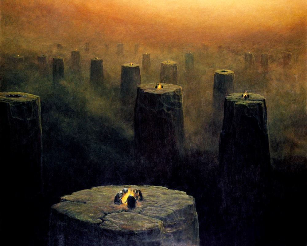 Pintura de Zdzislaw Beksinski | Revista Aullido. Literatura y poesía Pintura de Zdzislaw Beksinski | Revista Aullido. Literatura y poesía